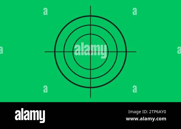 2D animated target scope icon, first person aiming and shooting on ...