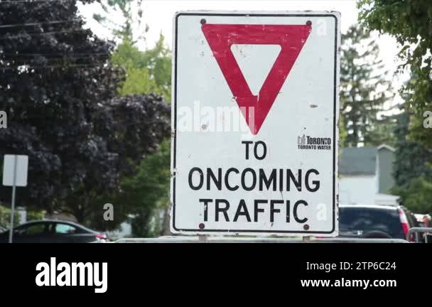 Yield warning traffic sign Stock Videos & Footage - HD and 4K Video ...