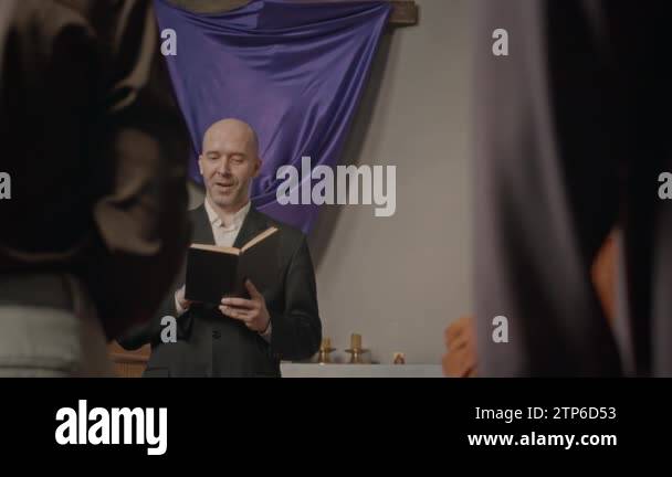 Parishioners pray during mass Stock Videos & Footage - HD and 4K Video ...