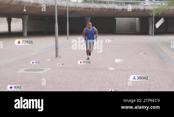 Digital composite man running Stock Videos & Footage - HD and 4K Video ...