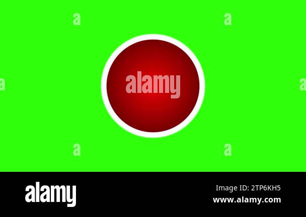 Basic circle background poop up channel logo animation greenscreen 4k ...