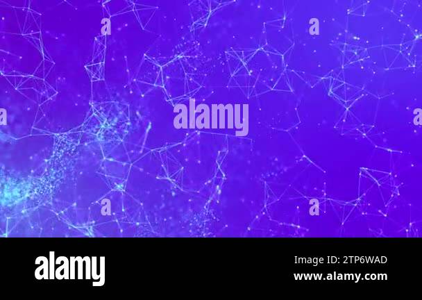 Colored polygonal space. Connection dots and lines structure. Dynamic ...