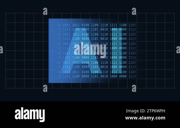 AI Artificial intelligence concept - abstract animated background in 4K - movement of spotlight ...