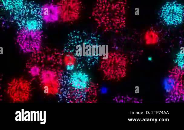 Looped seamless footage for your event, concert, stage design, title ...