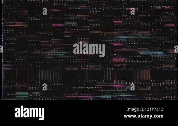 Digital pixel noise vhs effect. Glitch and VHS effect. The problems of ...