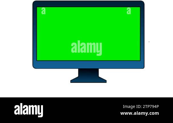 green television screen recording animation. Chroma Key Key Effect ...