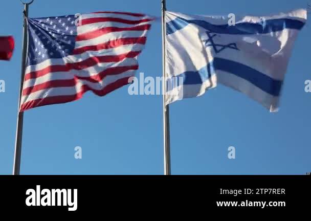 American israeli flag Stock Videos & Footage - HD and 4K Video Clips ...