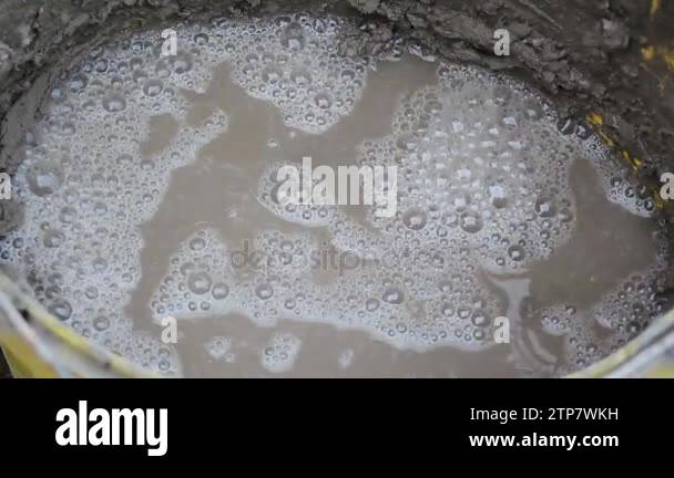 Mixing cement for the preparation of Construction.Preparation of ...