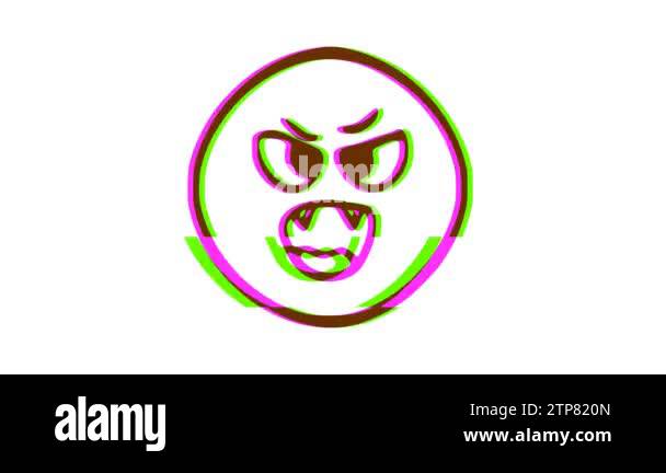 Angry emoticon cartoon Stock Videos & Footage - HD and 4K Video Clips ...