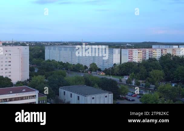 Berlin city Housing estate Marzahn Germany. Panel system building ...