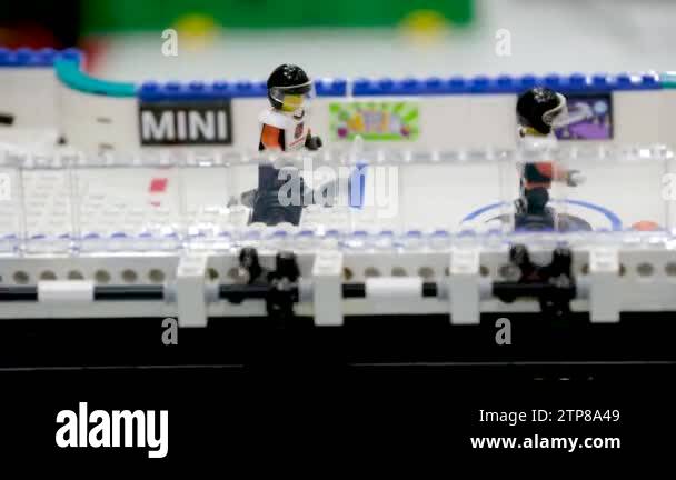 a city completely made of Lego blocks houses cars streets trains trams ...