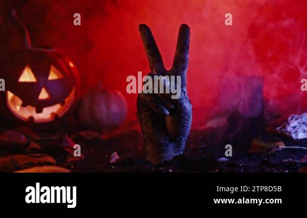 Hand zombie peace sign Stock Videos & Footage - HD and 4K Video Clips ...