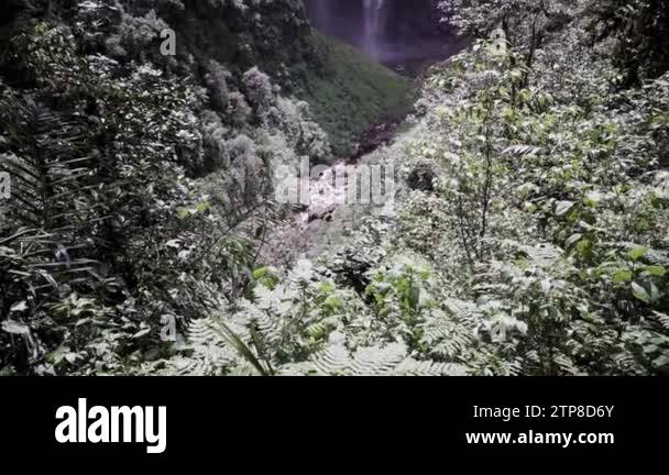 Gocta Cataracts, Catarata del Gocta, are perennial waterfalls with two ...