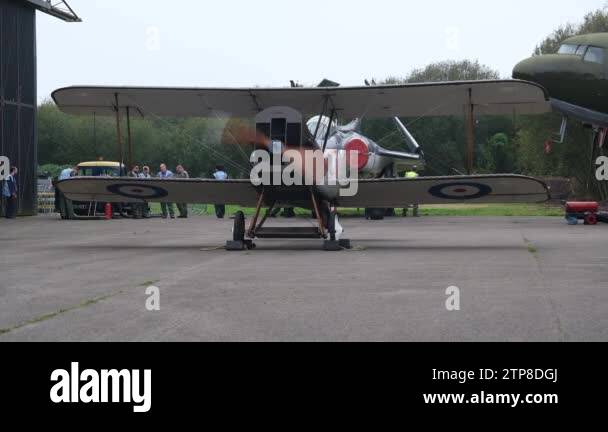 Yorkshire Air Museum. York, Yorkshire, Uk. Running aircraft engines ...