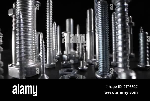Screws bolts fasteners industrial Stock Videos & Footage - HD and 4K ...