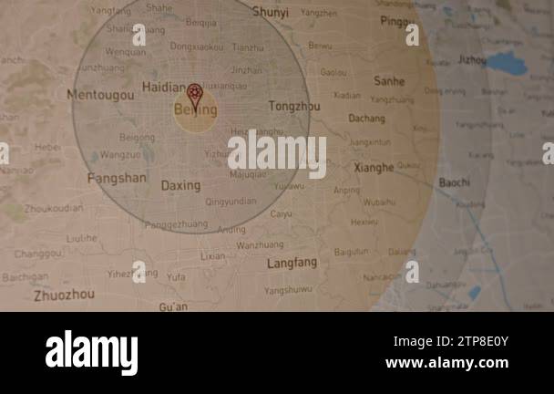 Simulation of nuclear Tsar bomb explosion radius over Beijing, China ...