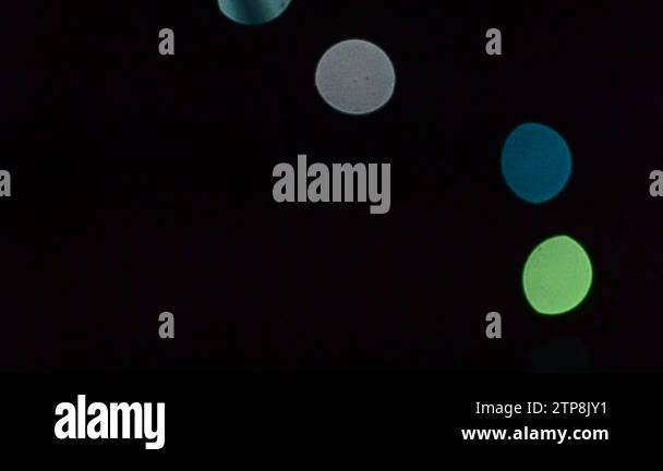 The appear and disappear of optical bokeh light. Beautiful blurred ...