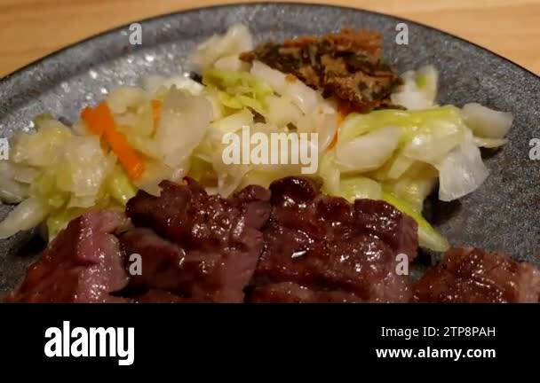 Specialty signature food of Japan Sendai beef tongue gyutan ox tongue ...