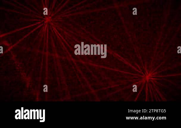 Animated moving red particles with red light rays background Stock ...