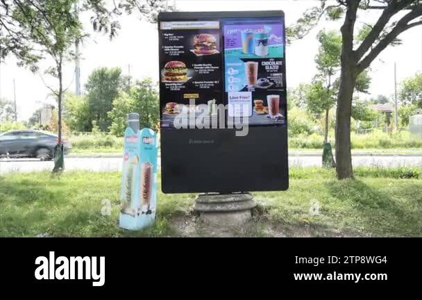mcdonalds electronic electric digital drive thru order menu sign ...