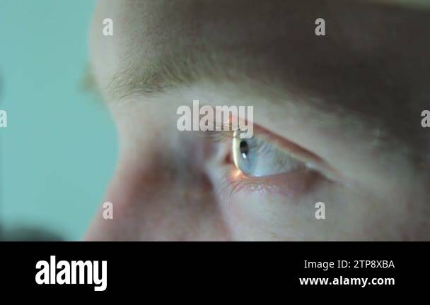 Scanning the retina among men with blue eyes special ophthalmic device ...