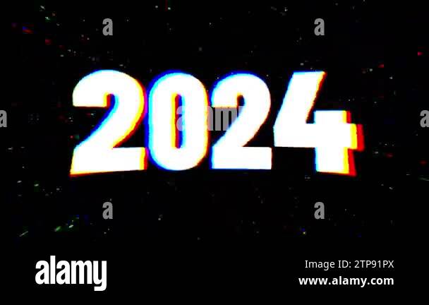 2024 Text Design. Loop Typography animation Design Element for New Year ...