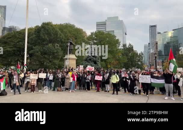 Toronto, Canada - 18 October 2023: Unity in the heart of Toronto ...