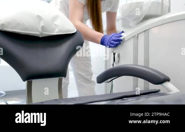 cleaning dental office wipe moisture with sterile cloth equipment sink ...