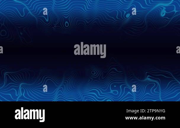 Dark blue background animation with curved lines. The motion graphic ...