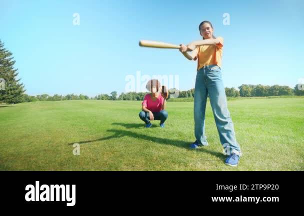 Girl baseball pitch Stock Videos & Footage - HD and 4K Video Clips - Alamy