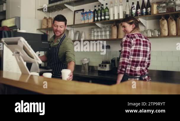 Barista and customer Stock Videos & Footage - HD and 4K Video Clips - Alamy