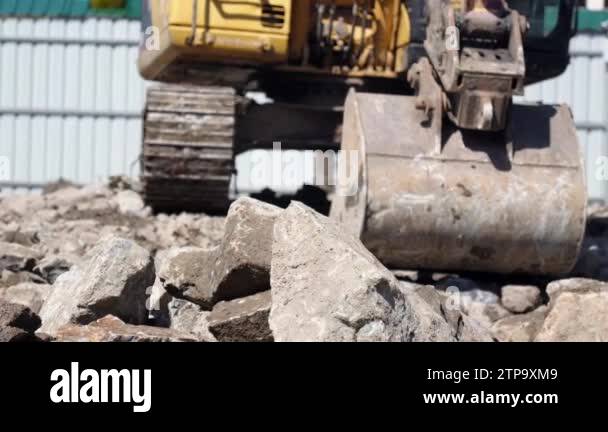 Construction equipment in action excavator Stock Videos & Footage - HD ...