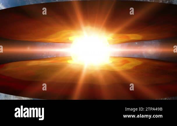 Earth core. inner structure with geological layers. Realistic 3d ...