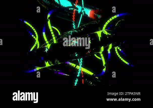 Looped seamless footage for your event, concert, stage design, title ...