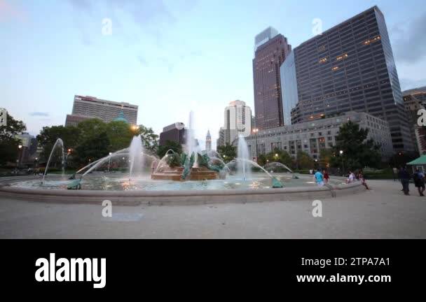 PHILADELPHIA, USA - SEPTEMBER 01, 2014: Swann Memorial Fountain ...