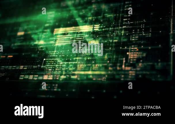 Advanced data matrix simulation UI with cutting-edge digital ...