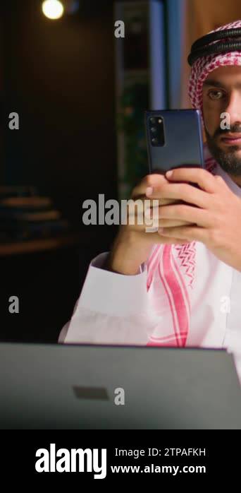 Portrait happy arabic teleworker Stock Videos & Footage - HD and 4K ...