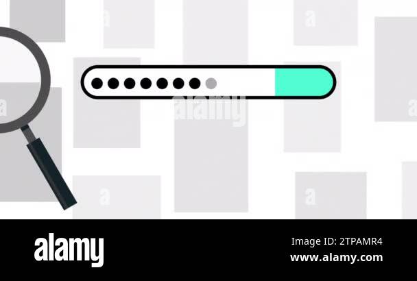 Web or internet search concept. Search Bar Animated. Search bar with ...