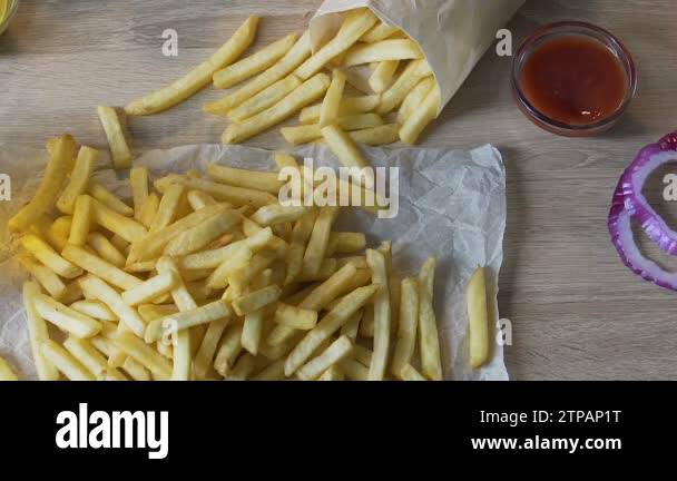 French fries potato ketchup Stock Videos & Footage - HD and 4K Video ...