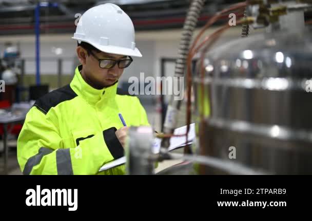 Engineer working at control room. Manager control system. Technician ...