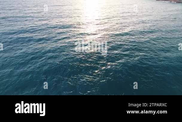 Waves sea water surface nature background,Open sea, Bird's eye view ...