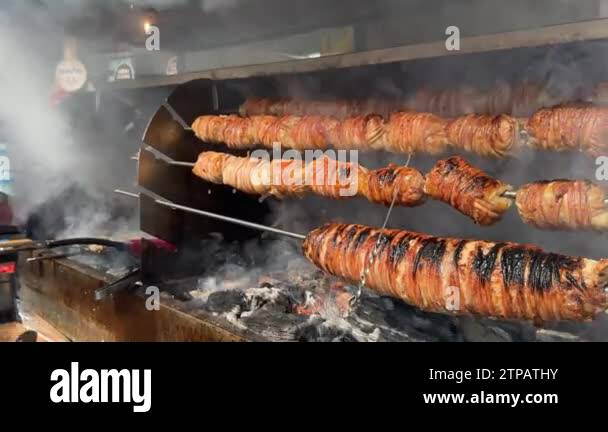 bottle lined kokorech, lamb intestine meal, turkish kokorec , Turkish ...