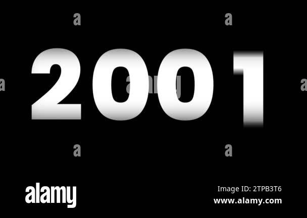 Year Counter From 2000 to 2024 Animation Stock Video Footage - Alamy
