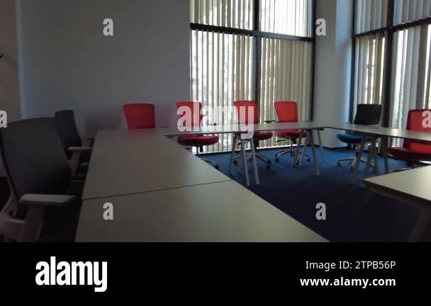 Interior of modern conference room. Modern college study room. Clean ...