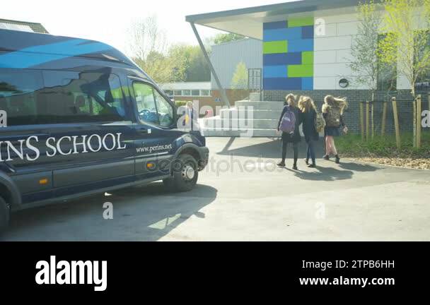 Teenagers outside school building uniform Stock Videos & Footage - HD ...