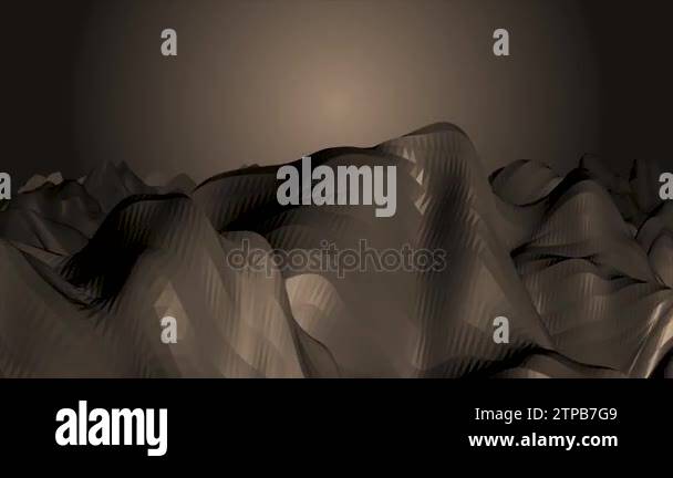 Low Poly Cave Tunnel Zoom at Glowing Light at End Animated 3D Rendered ...