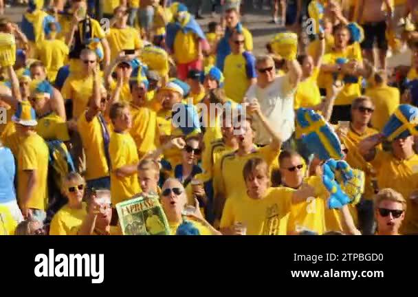 Fan crowd yellow flag football Stock Videos & Footage - HD and 4K Video ...