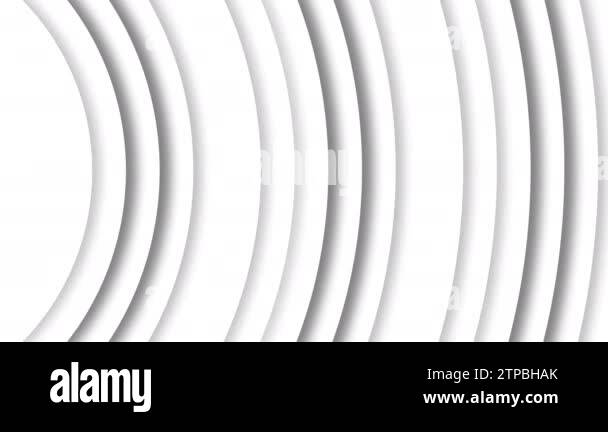 Minimal white light background pattern of circles. Loopable 3d rings ...