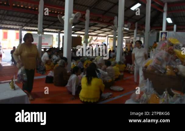 Festival of Tenth Lunar Month or Sat Duan Sip merit offerings to ...