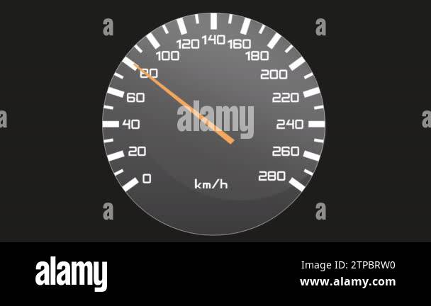 Video of isolated speedometer - tachometer, accelerating and slowing ...